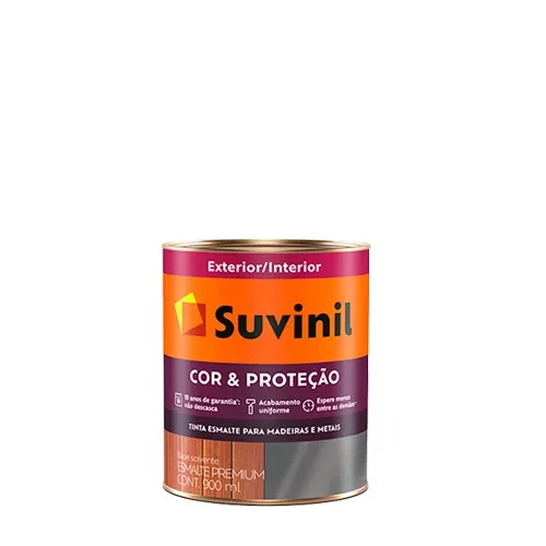 Suvinil Esmalte Cor e Protecao Brilhante Branco 900ml - MADEMAXI